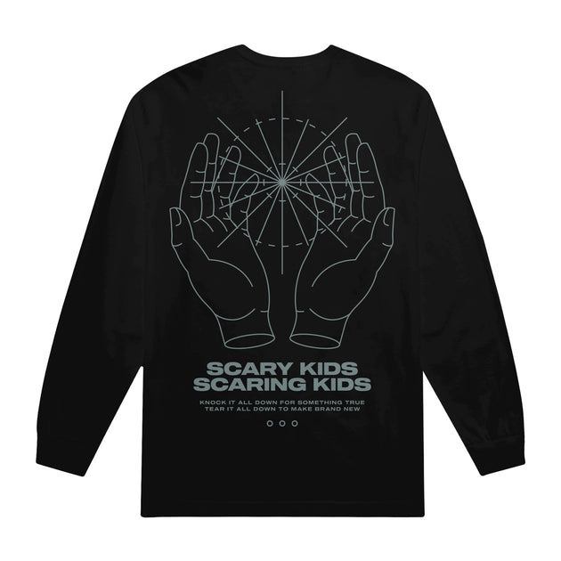 SCARY KIDS SCARING KIDS • Hands Of Light • Black • Long-Sleeve T-Shirt ...